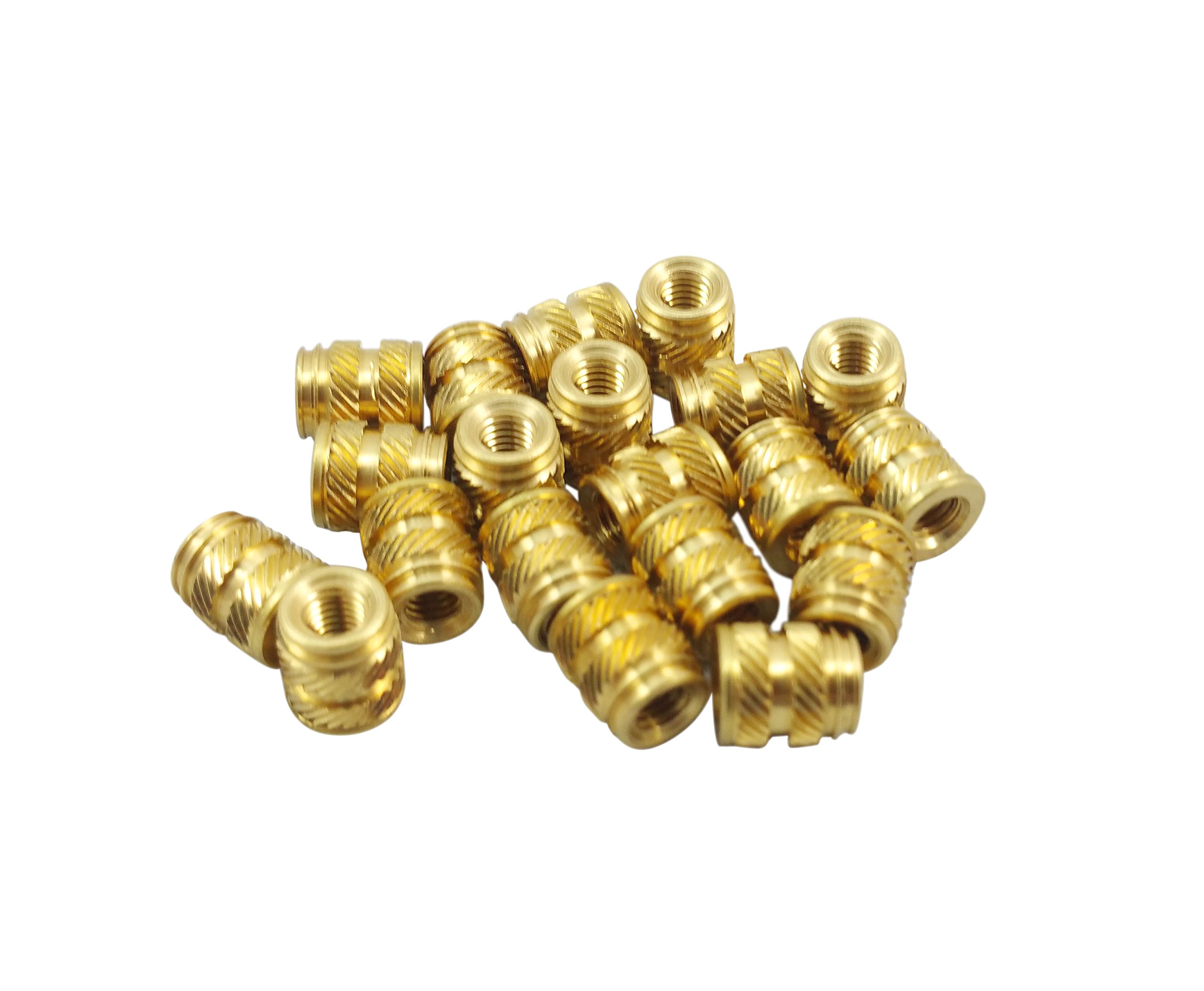 [initeq] #6-32 Threaded Heat Set Inserts for 3D Printing (100, Long)
