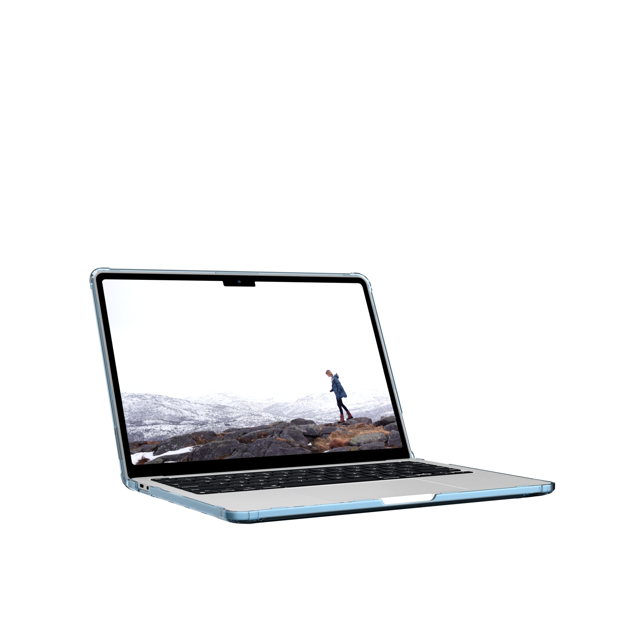 [U] by UAG Designed for MacBook Pro 13" Case 2020-2021 M1, 2022 M2 (A2289, A2251, A2338) Lucent Black, Translucent Durable Lightweight Impact Resistant Laptop Protective Cover by URBAN ARMOR GEAR