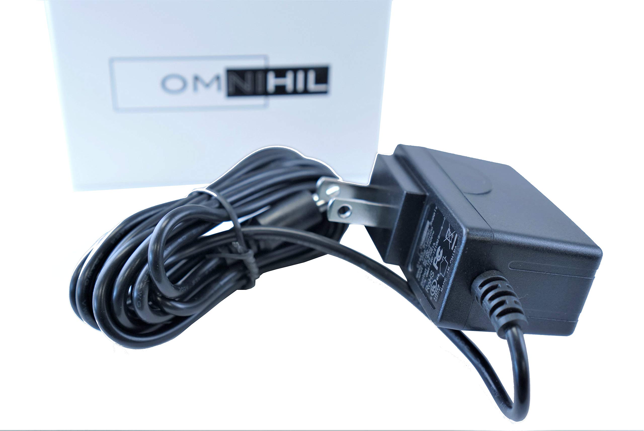 [UL Listed] Omnihil 8 Feet Power Adapter Compatible with Sennheiser NT2-3-US/NT 2-3 CW Power Supply for G1,G2,G3,G4,D1 XS Radio Mic receivers