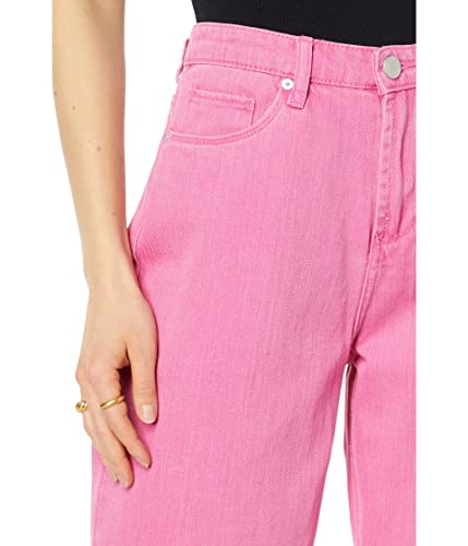 [BLANKNYC] Womens Luxury Clothing Ribcage Straight Leg Denim Jean Pants, The Baxter, Watermelon Juice, 24