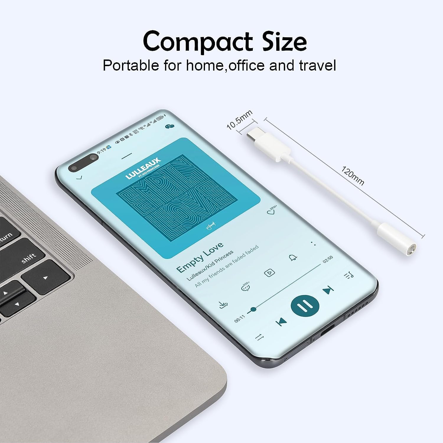 [MFi Certified] 2 Pack Headphone Adapter for iPhone 15,USB Type C to 3.5mm Female Headphone Jack Adapter Aux Audio Dongle Compatible with iPhone 15/15 Plus/15 Pro/15 Pro Max,Galaxy S23 S22 Ultra