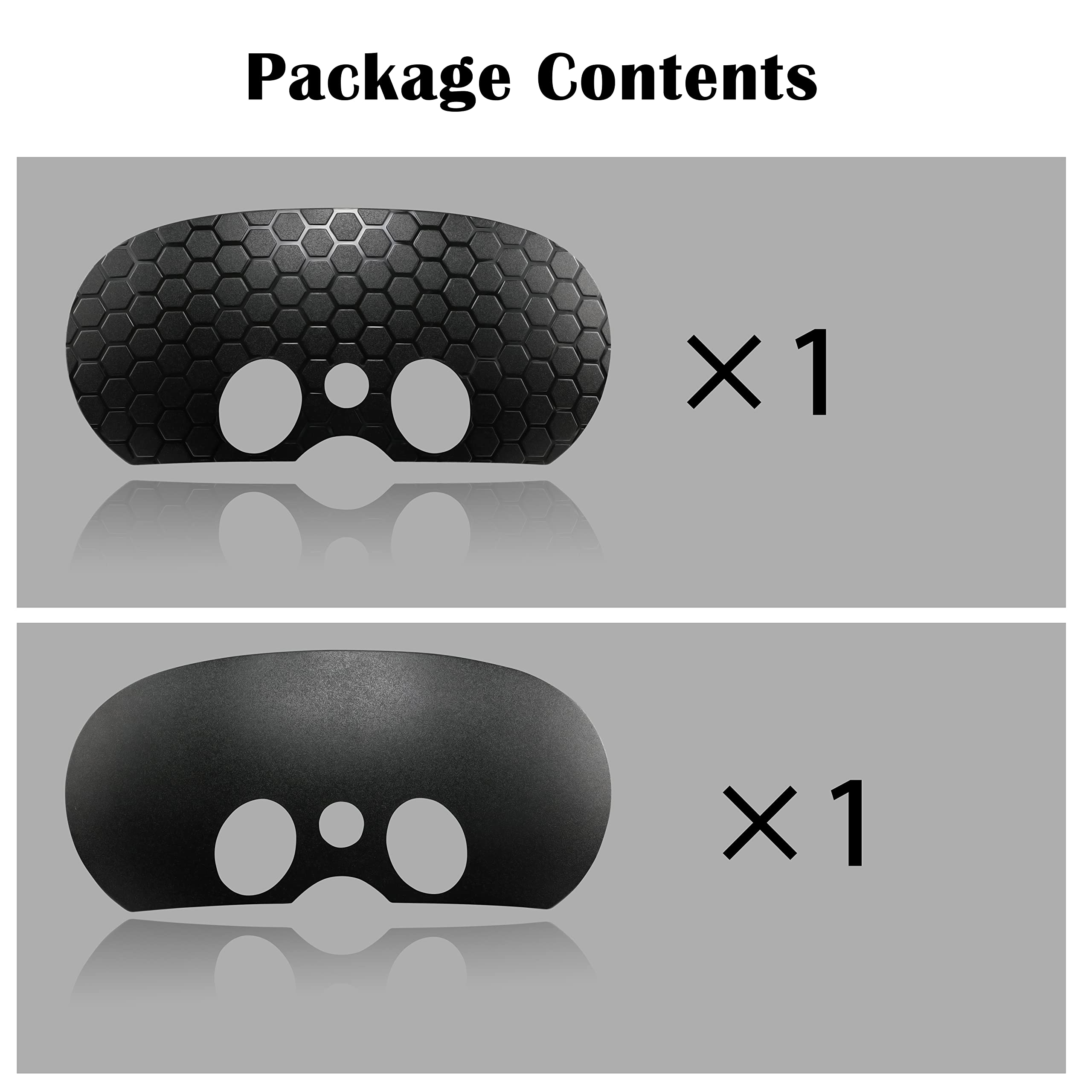 【2 Pcs】 Esimen VR Shell Protective Cover Compatible for Meta Quest Pro, Light & Durable Front Face Cover for Meta Quest Pro Accessories, Hard Front Shell Preventing Collisions and Scratches