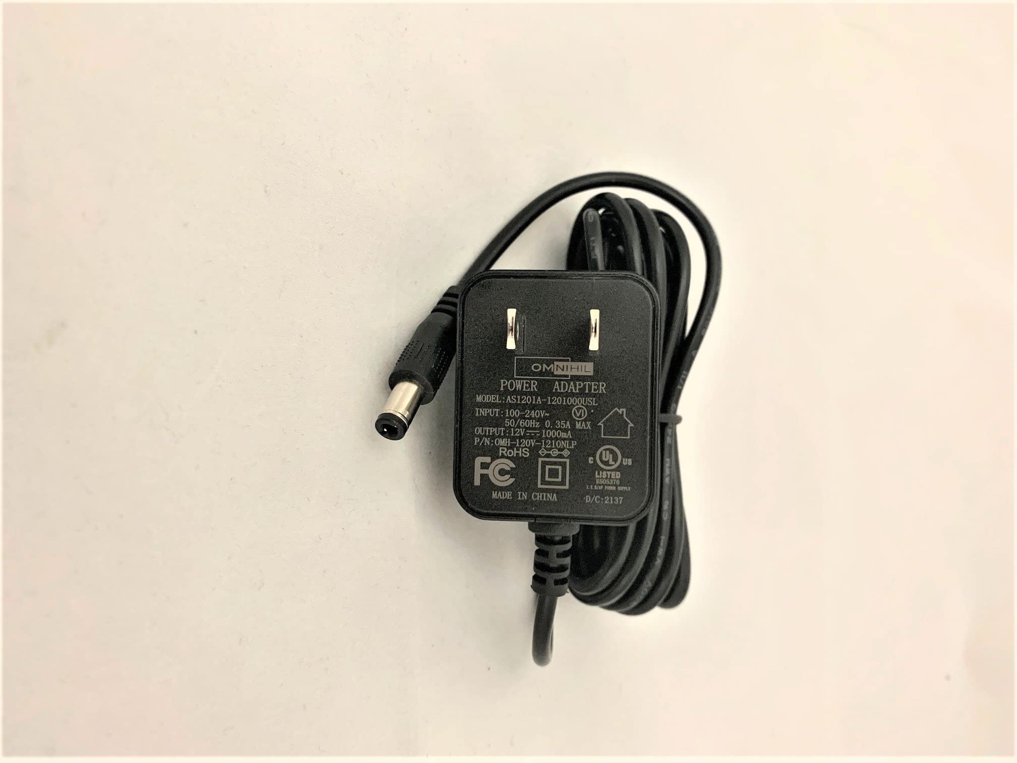 [UL Listed] 8 Foot Long Omnihil AC/DC Power Adapter Compatible with Model HB-308A Yuyao Xianghe Electronic Co. Power Supply Home Wall Charger