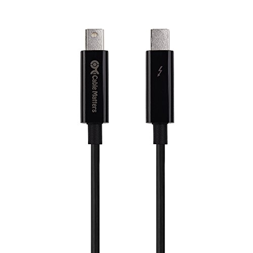 [Intel Certified] Cable Matters Thunderbolt Cable (Thunderbolt 2 Cable) in Black 3.3 Feet