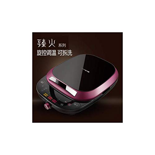 [Joyoung JK30U-D1] Electric Baking Pan/Skillet/Panini Press all-in-one w/removable pan (black/burgundy 120V)