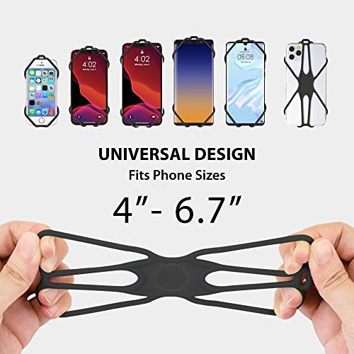 【Bone】 Lanyard Phone Tie 2 with Card Holder, Universal Phone Lanyard Neck Holder, Cell Phone Lanyard w/Card Holder for iPhone 12 11 Pro Max, Galaxy S Pixel, Fits 4 to 6.7"- Miao Cat