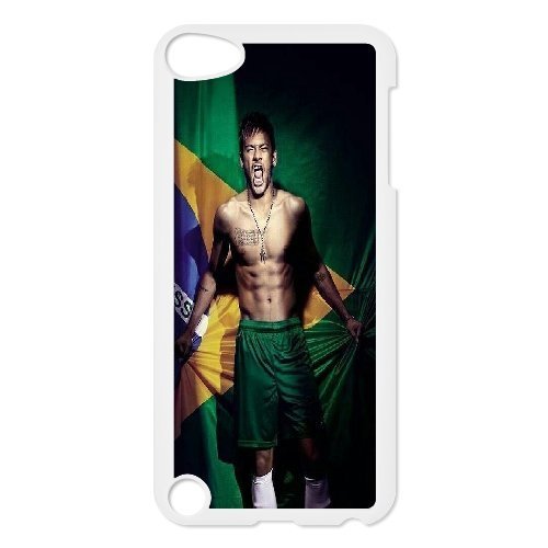 [Neymar Jr Series] Ipod Touch 5 Cases Neymar Jr Brazil Flag, Case For Ipod Touch 5th Yearinspace - White