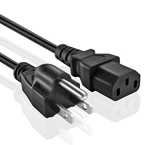 [UL Listed] OMNIHIL 8 Foot Long 3 Prong AC Power Cord Compatible with Epson LX-350 Barcode Dot Matrix Printer