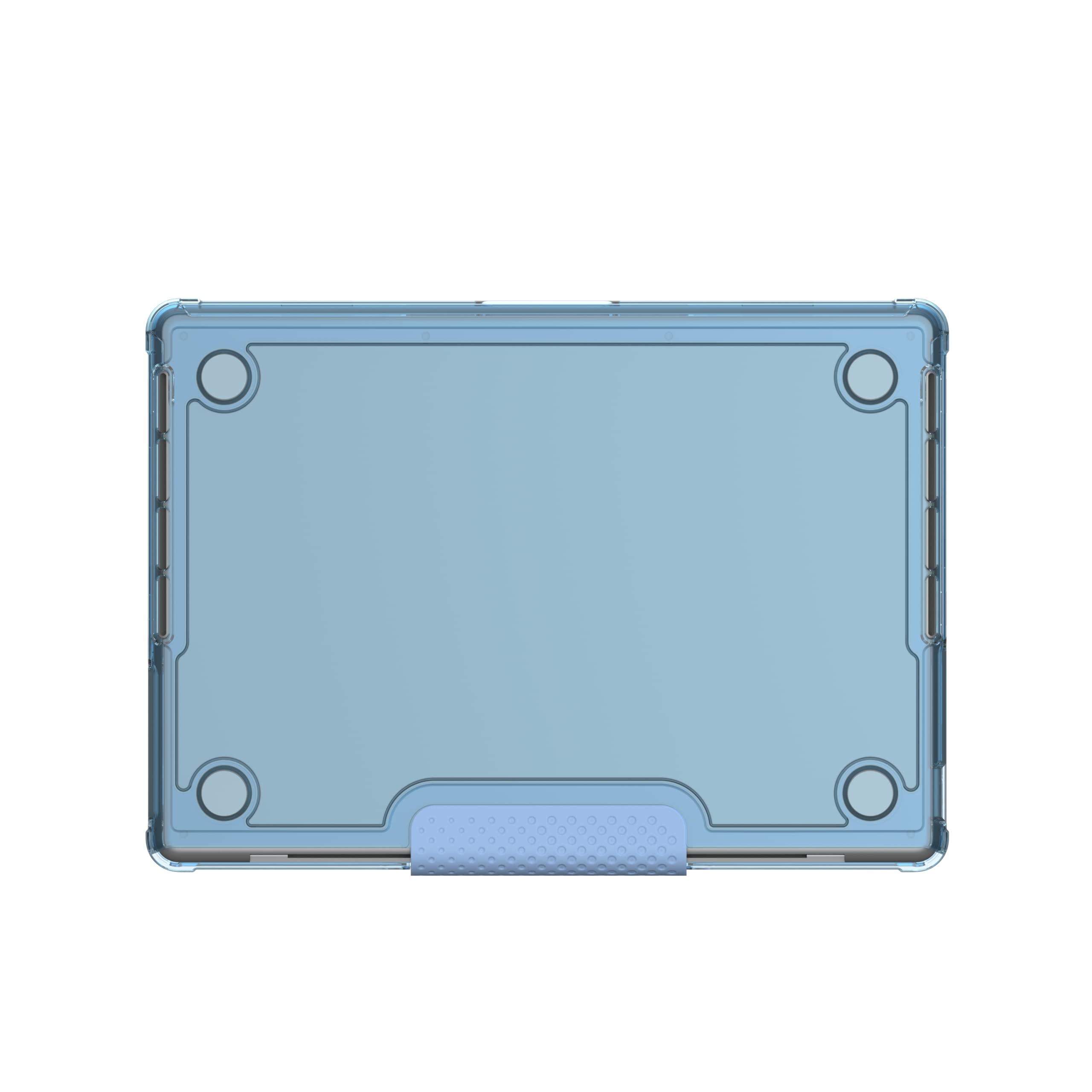 [U] by UAG Designed for MacBook Pro 14" Case 2021-2023 A2918 A2992 M3/M3 Pro/Max, M2 Pro/Max, M1 Pro/Max Slim Impact Resistant Touch ID Military Dropproof Lucent Laptop Cover, Transparent Cerulean
