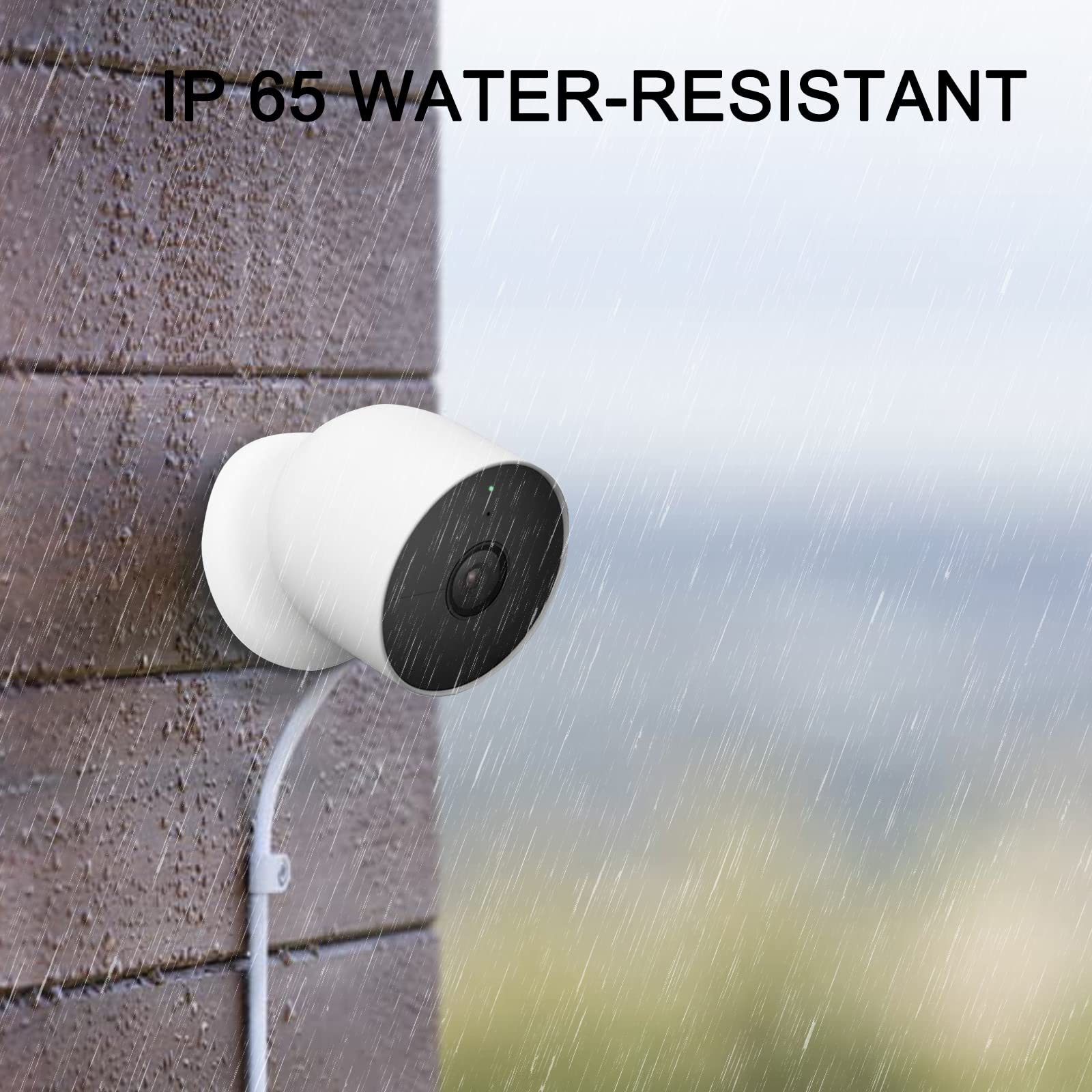 [Updated Version] 25ft/7.6m Weatherproof Power Adapter Compatible with Google Nest Cam Outdoor or Indoor, Battery Only