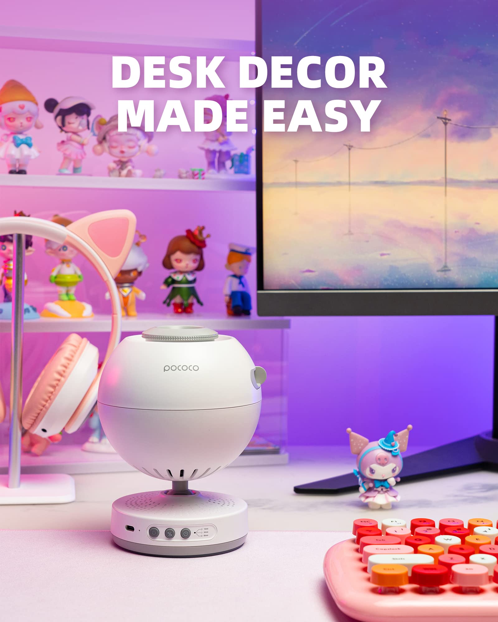 【Limited Time Offer: 16% Off 】POCOCO Galaxy Projector + Realistic Constellation-2 - Discs (6 Pieces)