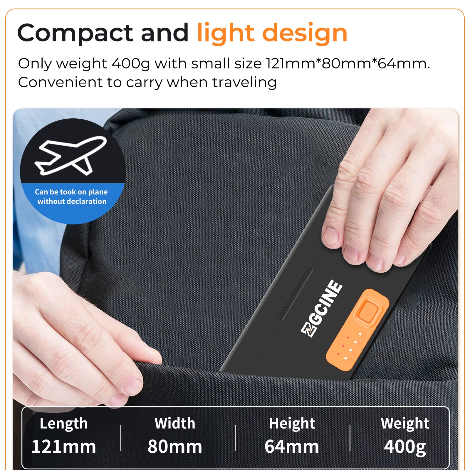 【2022 Upgraded】PS-R30 Pro Wireless Charging Case Compatible for Rode Microphones Wireless GO 2 & Rode Microphones Wireless GO, Build-in 3400mAh Battery with Storage Space