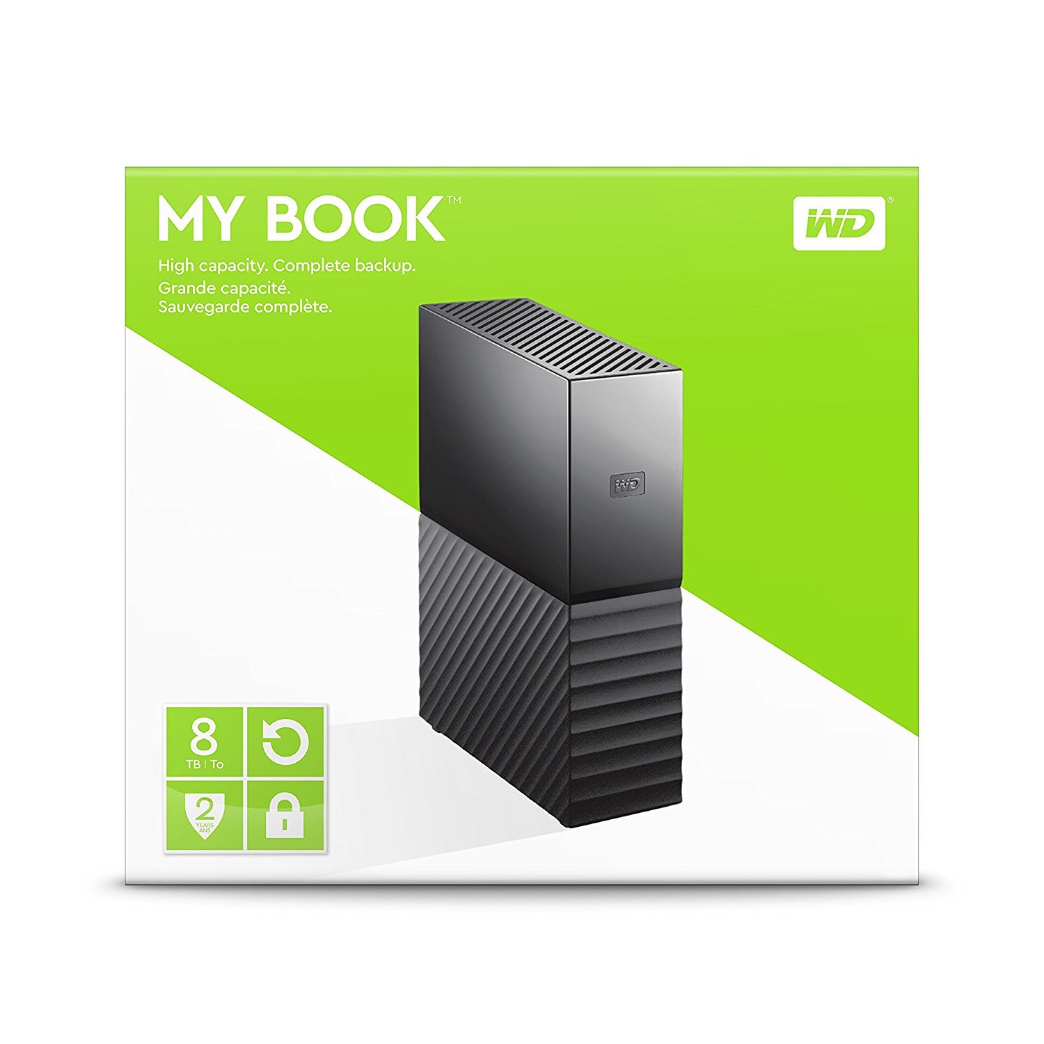 [Refurb] WD 8TB My Book Desktop External Hard Drive USB 3.0 WDBBGB0080HBK-NESN