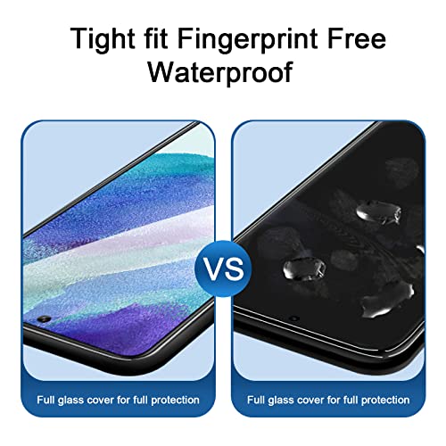 【 3+3 PACK 】Coolpow Designed for Samsung Galaxy S21 FE 5G Screen Protector Samsung S21 FE 5G Screen Protector Tempered Glass Film, Ultra HD, 9H Hardness, Scratch Resistant.【 NOTE: Not for Samsung S21 】