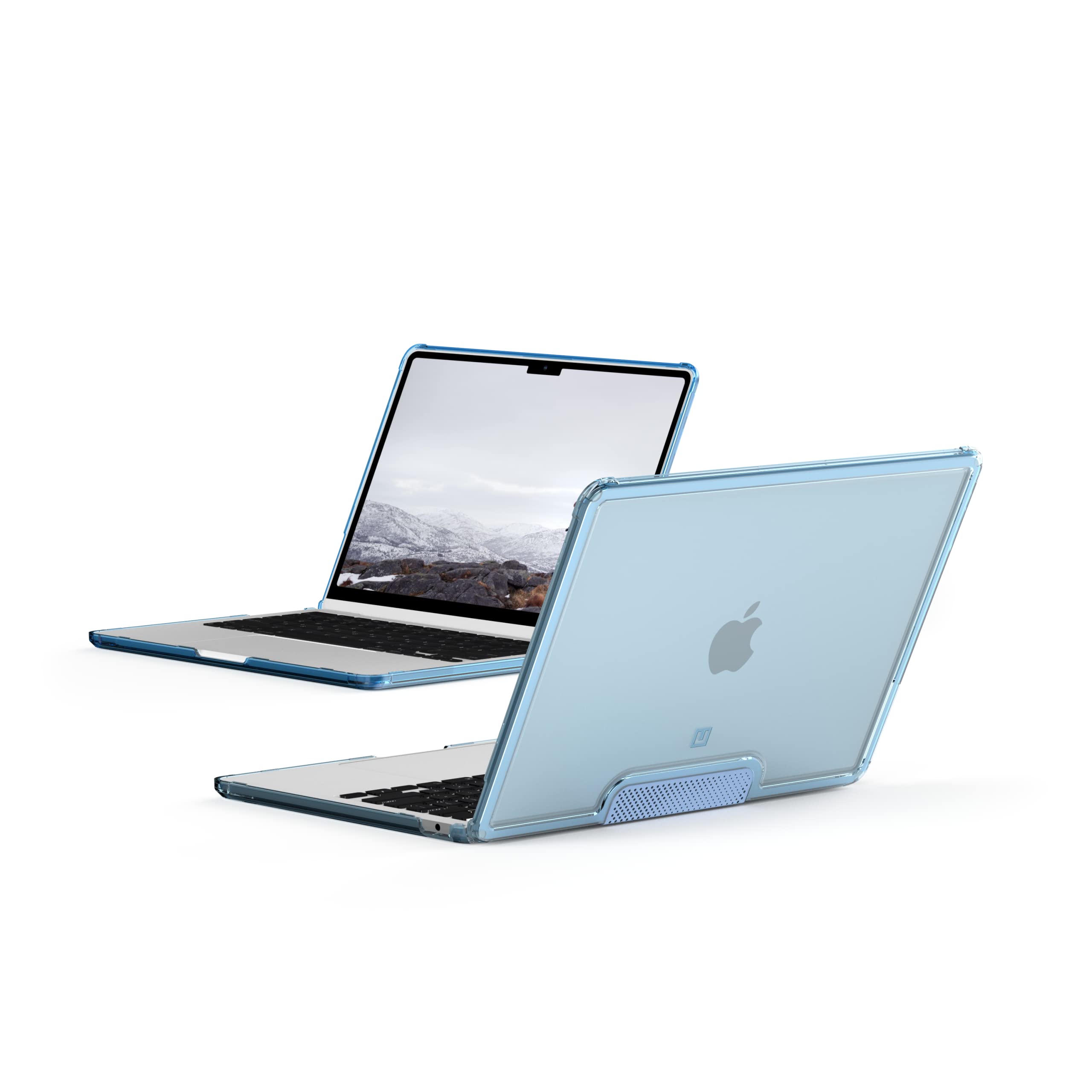 [U] by UAG Designed for MacBook Air 13" Case 2024 M3 (A3113), 2022 M2 (A2681) Lucent Black, Translucent Durable Lightweight Impact Resistant Laptop Protective Cover by URBAN ARMOR GEAR