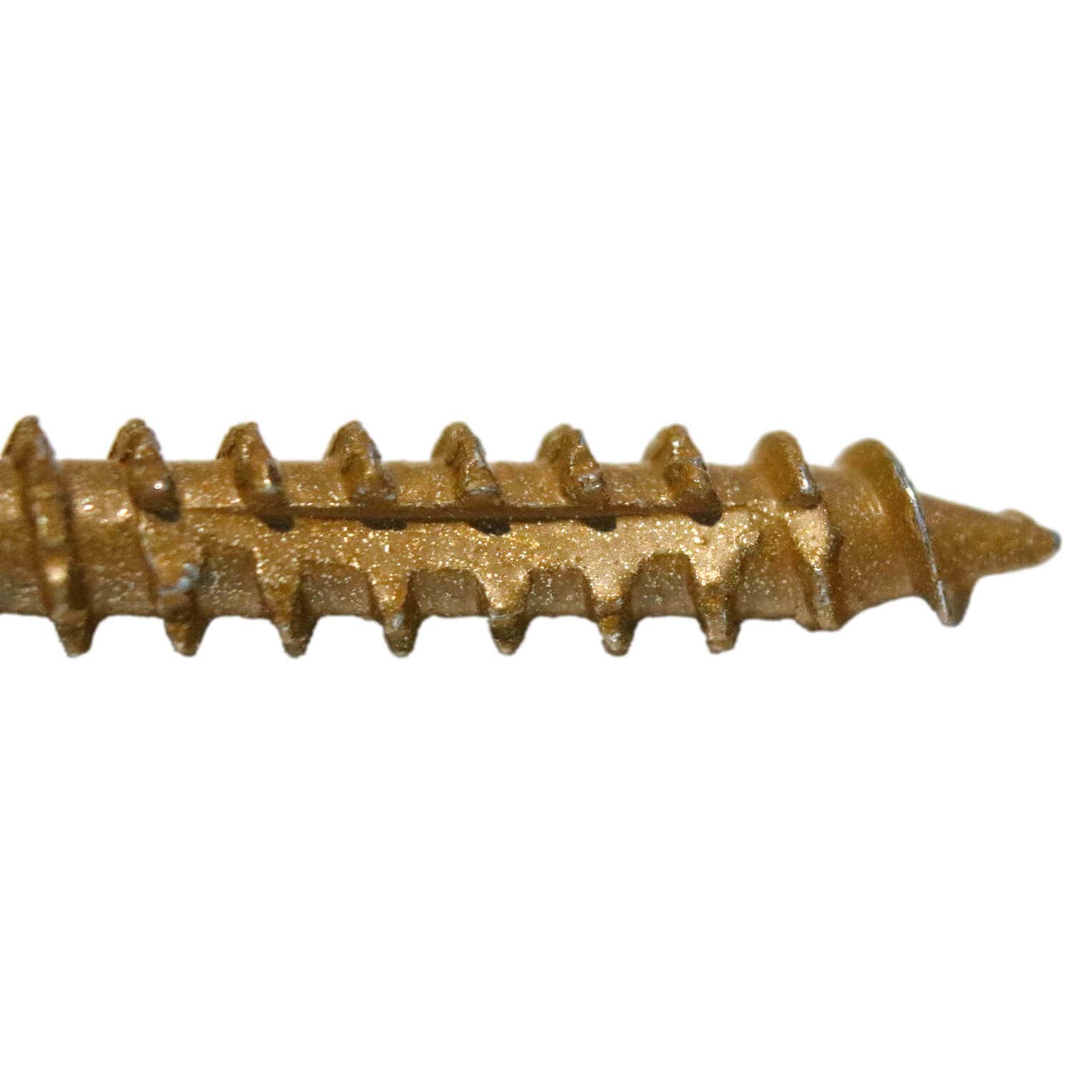 #14 X 5 Extra Long Bronze Star Wood Screw Torx/Star Drive Head (1 Pound - 30 Approx. Screw Count) - Multipurpose Torx/Star Drive Wood Screws