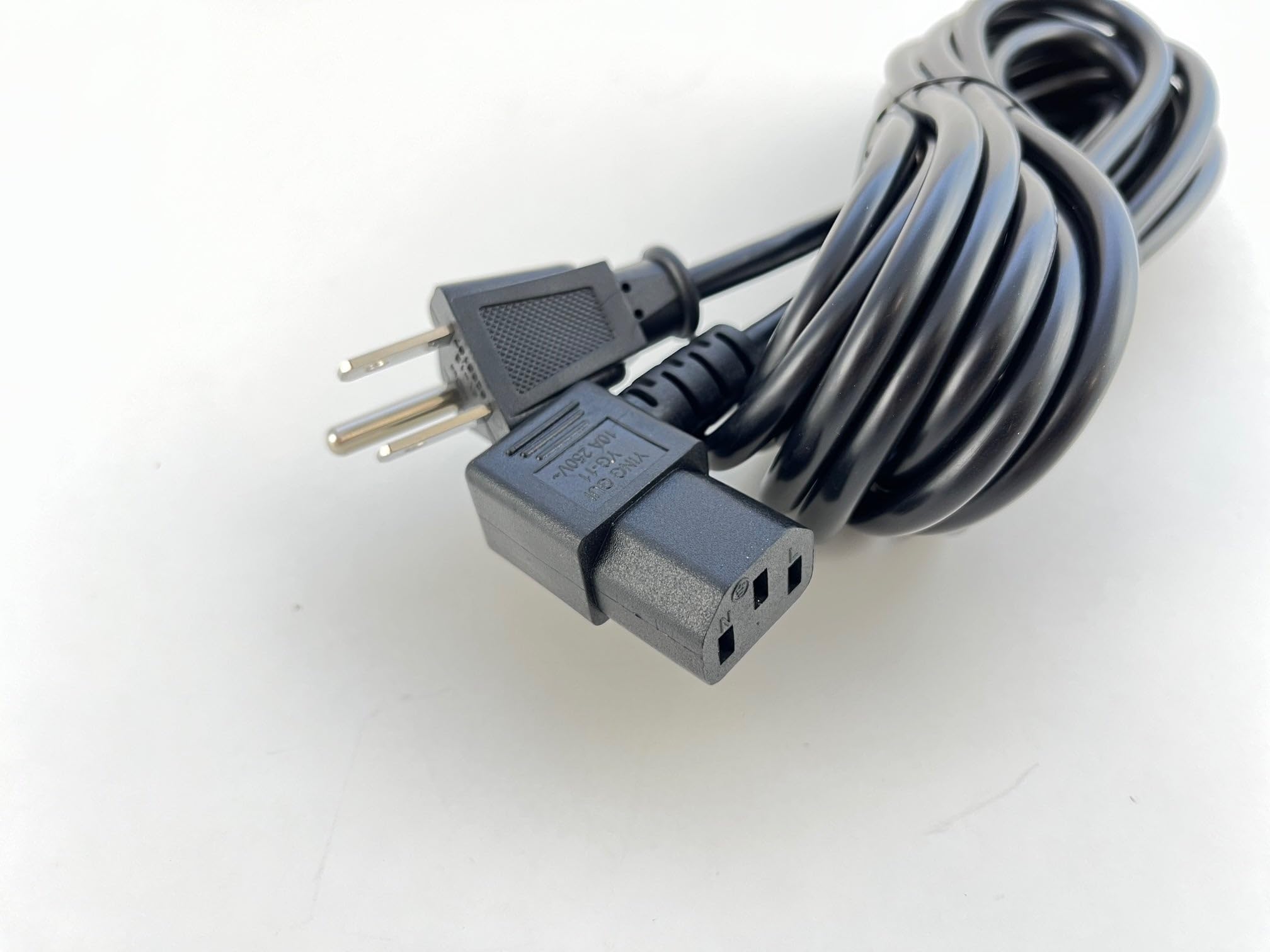 [UL Listed] OMNIHIL Extra Long 15FT L-Shaped C13 Power Cord Compatible with Epson FX-890II 9-pin Dot Matrix Printer