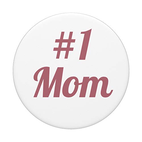 #1 Mom Rose Gold Number One PopSockets PopGrip: Swappable Grip for Phones & Tablets