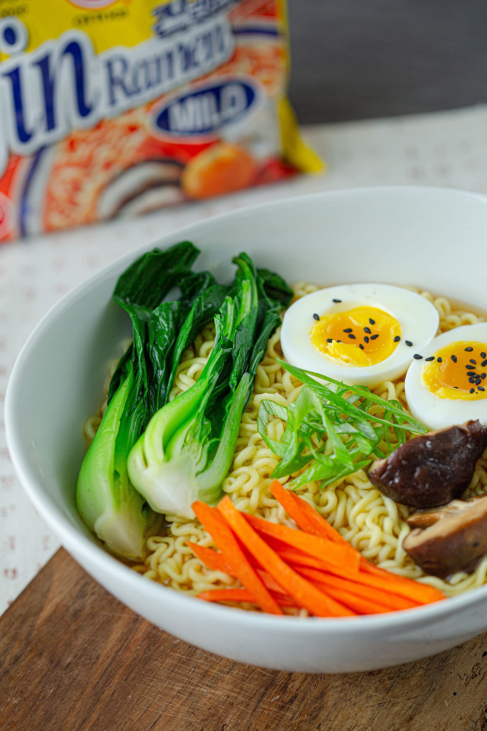 [OTTOGI] Jin Ramen, Mild Flavor - Korean Instant Ramen Noodle, Best Tasting Soup Traditional Instant Ramen (120g) -18 Pack