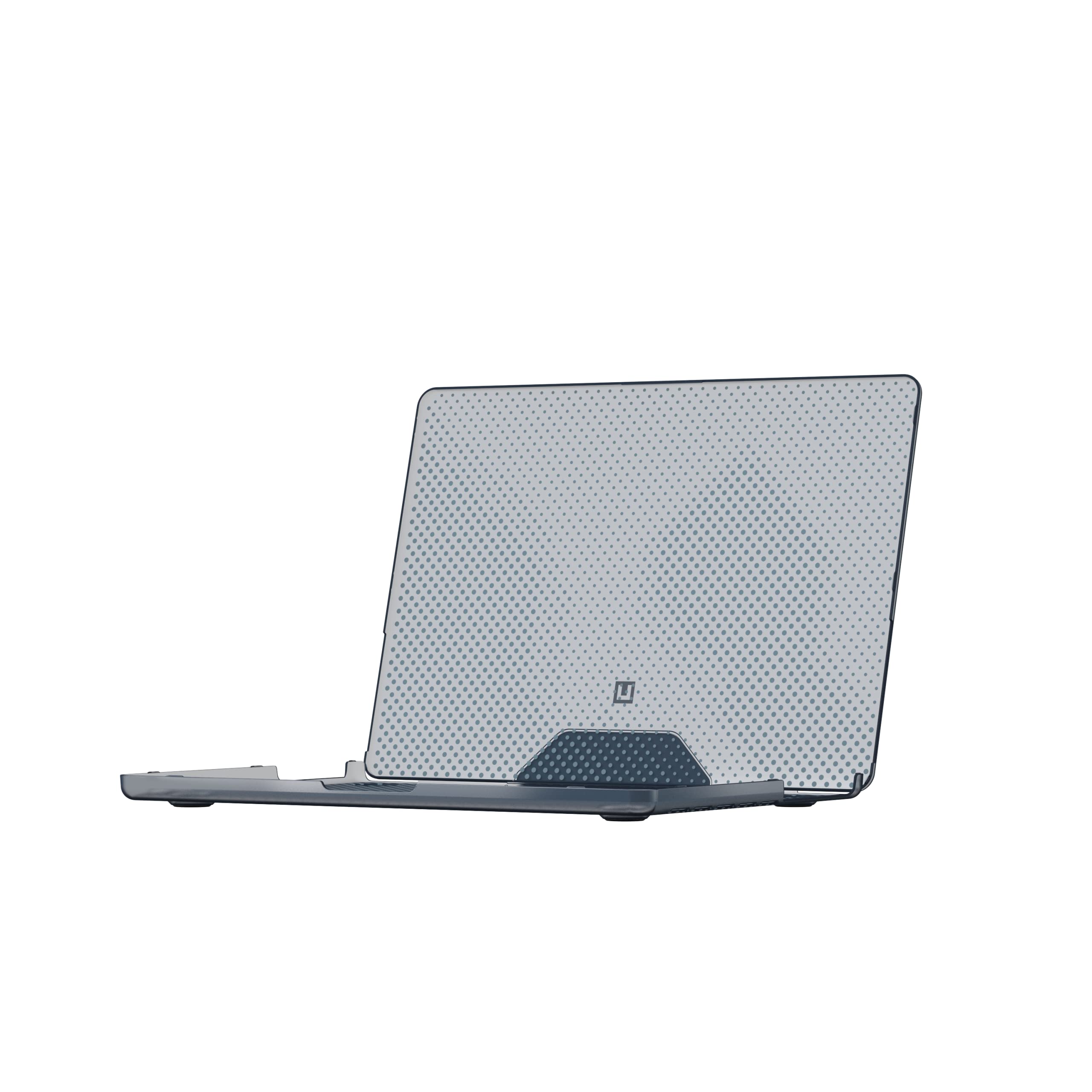 [U] by UAG Designed for MacBook Pro 14" Case 2021-2023 A2918 A2992 M3/M3 Pro/Max, A2779 M2 Pro/Max, A2442 M1 Pro/Max Slim Scratch Resistant Touch ID DOT Protective Laptop Cover, Grey Translucent Ice