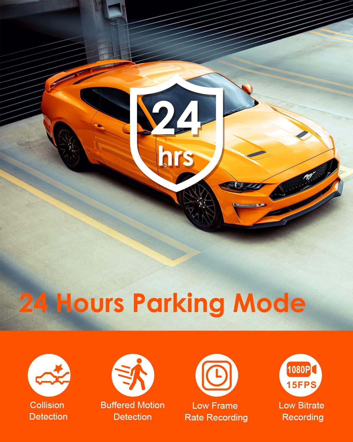 【Bundle: Vantrue E1 Mini GPS Dash Camera+ Type C USB Hardwire Kit】2.7K WiFi Mini Dash Cam with GPS and Speed, Voice Control Front Car Dash Camera, 24 Hours Parking Mode, Night Vision,Motion Detection