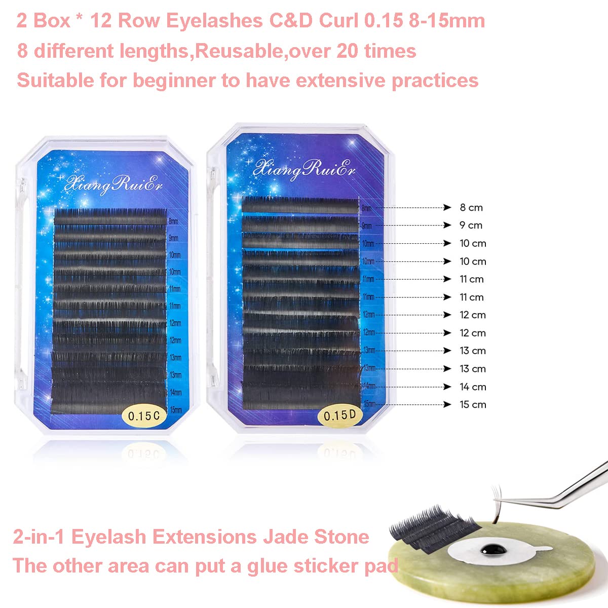 [Updated Version] 154pcs Eyelashes Extension Practice Exercise Set, Professional Flat Mannequin Head False Eyelash Grafting Training Tool Kit for Makeup Practice Eye Lashes Graft