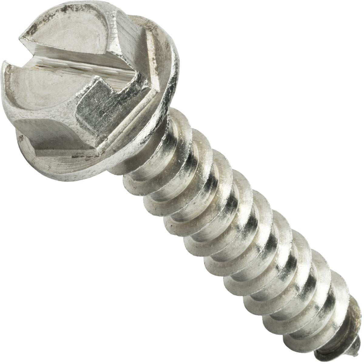 #8 x 5/8 Hex Head Sheet Metal Screws Self Tapping Stainless Steel Qty 100