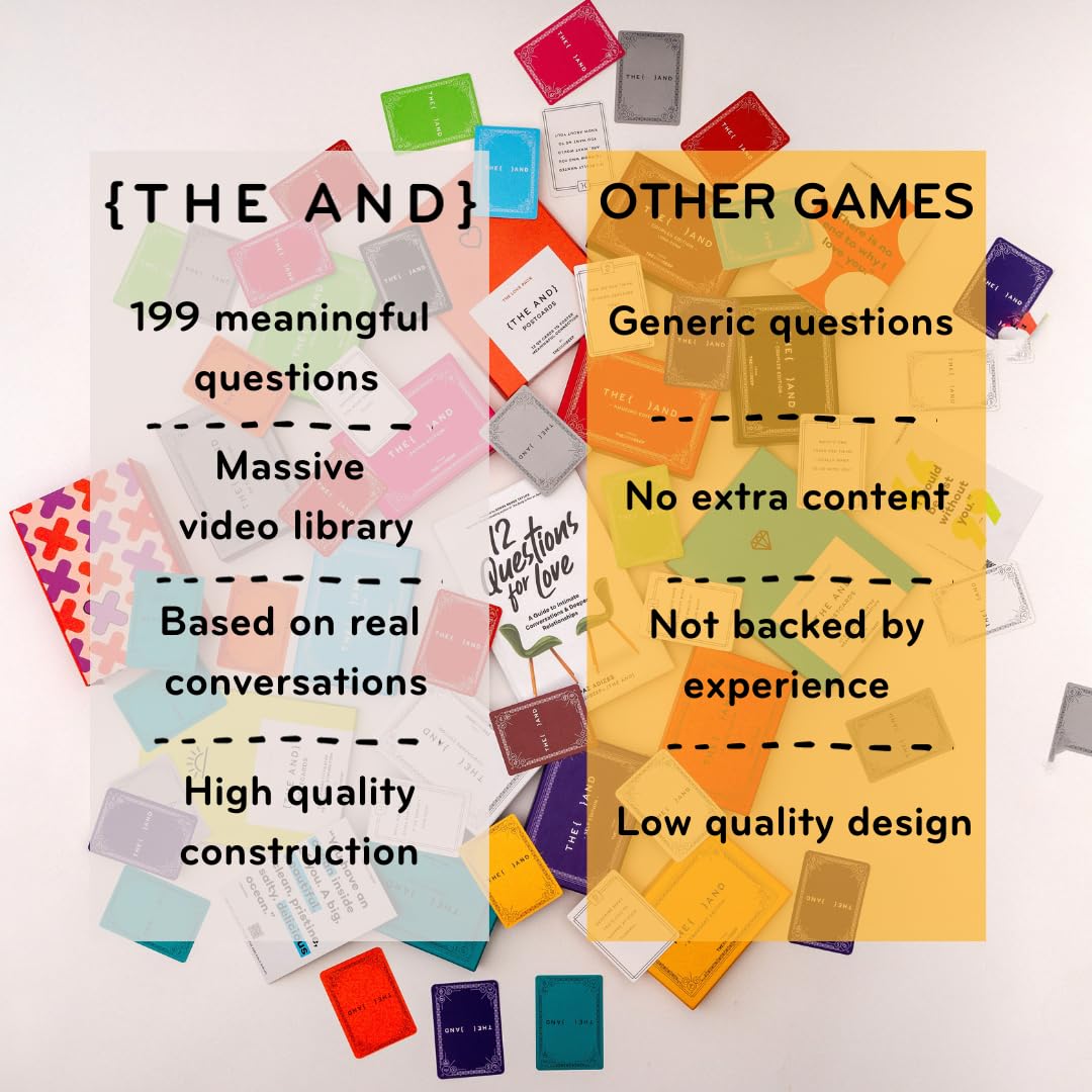 {THE AND} Strangers Edition - Conversation Starter Card Game - Fun Getting to Know You Game - Ice Breakers to Reduce The Space Between You and a Stranger - Questions to Make a Friend by The Skin Deep
