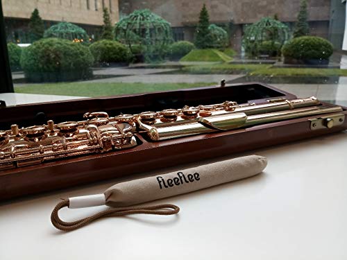 【FleeFlee】 CARE STICK for Musical Instrument Storage(Handmade, 11.8inch) Remove the Smell, Absorb Moisture, Dehumidification, Increase Pad Life,Flute Cleaning kit, Cleaner Rod