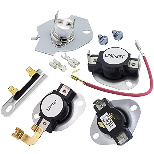 [UPGRADED] Ultra Durable 279816 & 3977767 & 3392519 & 3387134 Complete Dryer Kit by BlueStars - Compatible with Whirlpool Dryers - Replaces 3399693 WP3977767VP PS345113 AP6008325 WP3977393 3399848
