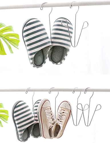 【3-Pack】 Waikas Space Saving Hangers for Shoes, 23cm, 304 Stainless Steel