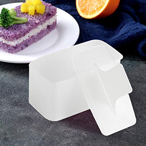 1 Pack Non Stick Musubi Maker Press with Small Rice Paddle, Sushi Making Kit Onigiri Mold Luncheon Meat Press Hawaiian Musubi Maker Mold (White)