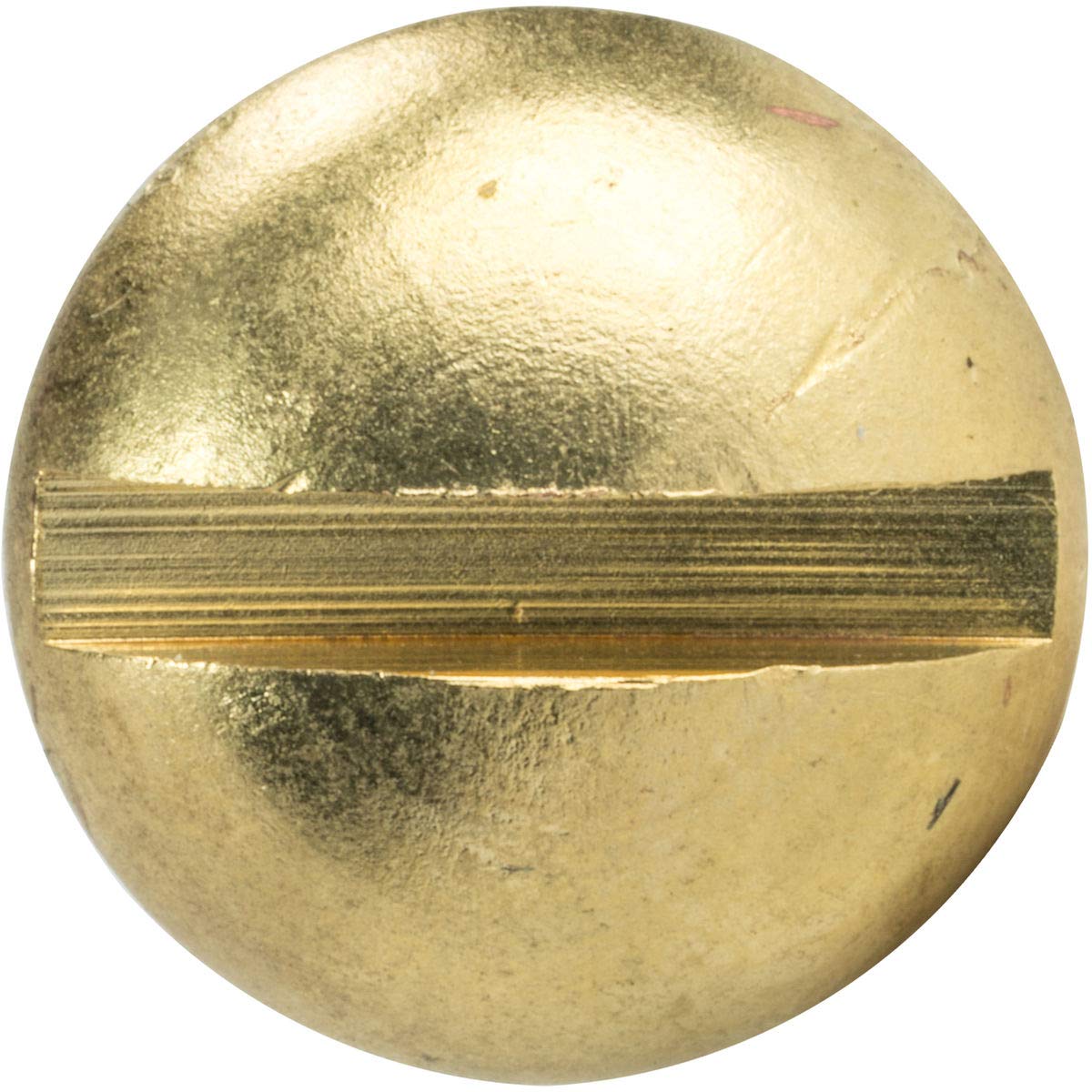 #8 x 1 Brass Round Head Wood Screws Slotted Drive Qty 100