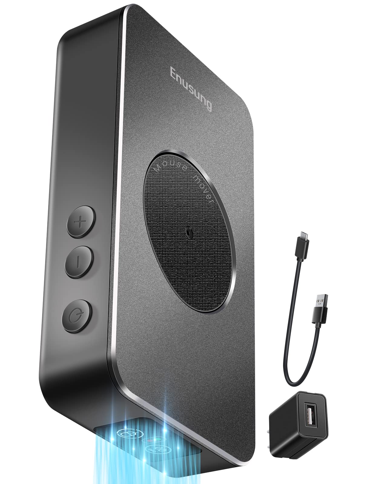 【Screen Display & Interval Timer】ENUSUNG Nice Mouse Mover, Undetectable Mechanical Mouse Jiggler, With ON/OFF Switch and Adjustable Timer(between 5-60s), Silent Automatic Mouse Shaker, Keeps PC Active