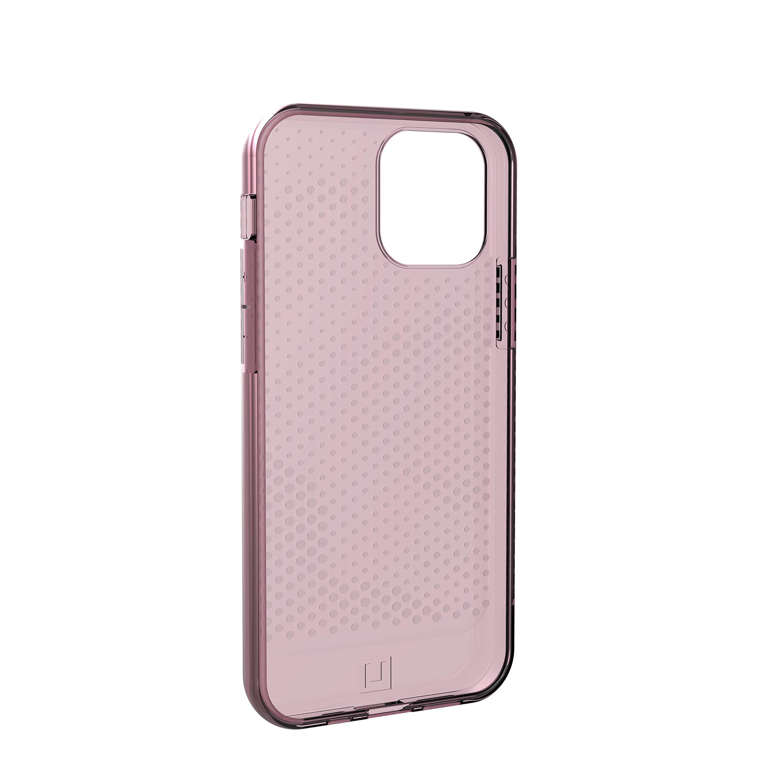 [U] by UAG Designed for iPhone 12 Case/iPhone 12 Pro Case [6.1-inch screen] Lucent Slim Fit Lightweight Stylish Transparent Impact Resistant Protective Phone Cover, Dusty Rose