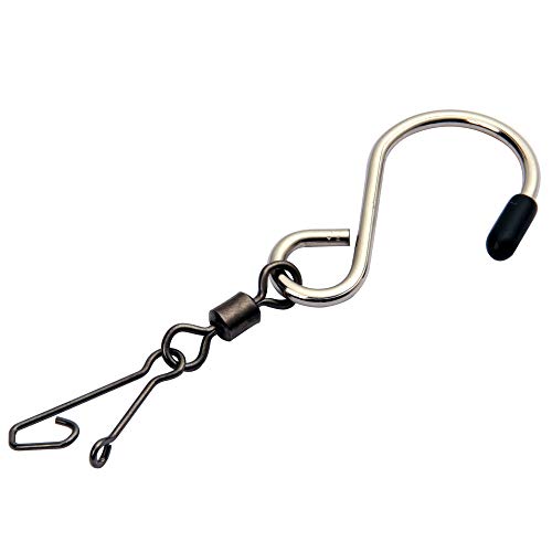 10pcs Swivel S Hooks Clips Hanging Wind Spinners for Chimes Crystal Twisters,Spinning Windsocks and Any Kites, Flower Pots, Plants, Bird Feeders, Solar Lights, Flags,Party Supply (Shook)