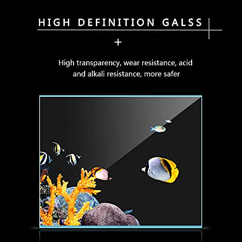 1 Gallon Aquarium Fish Tank,Rimless Aquarium Tank,7.8" L × 6.3" H × 5.5" W