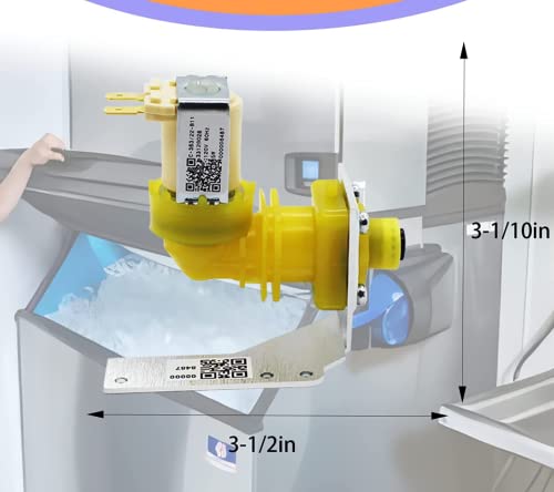 000009120 000008483 000008487 Ice Machine Water Inlet Valve 120V 60Hz 5W Compatible with Manitowoc Ice Machine Parts - Valve Only