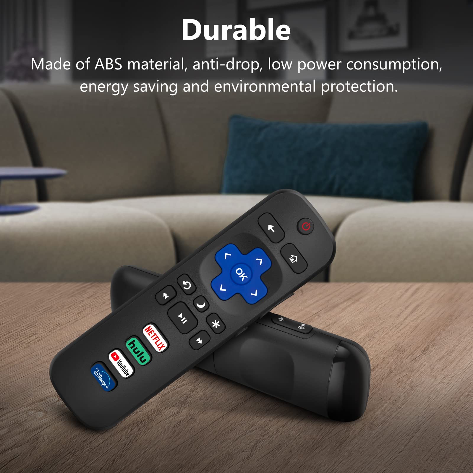 【Pack of 2】 Replacement Remote Control for Roku TV,for Hisense Roku for TCL Roku for Onn Roku Series Smart TVs(NOT for Roku Stick and Box)