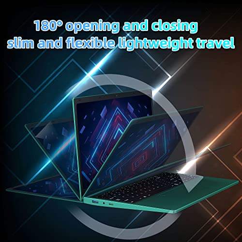 【Win 11 Pro/Office 2019】16 inch Laptop Narrow Bezels FHD (1920*1200) IPS Display, High Performance Celeron N5105 CPU, 16GB RAM, 256GB SSD, with Full Size Numeric Backlit KB, Dark Green (16G+256G SSD)