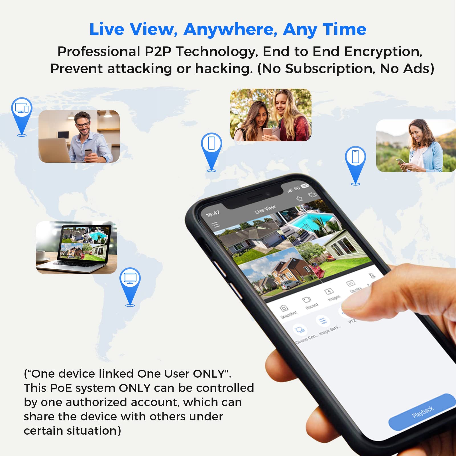 [Person Vehicle Detection] Hiseeu 4K PoE Security Camera System,8 Ports 16CH PoE NVR with 4Pcs 5MP IP Security Camera for Outdoor, 1 4K 8MP Bullet Camera,Waterproof,Smart Detection/Playback,1TB HDD,