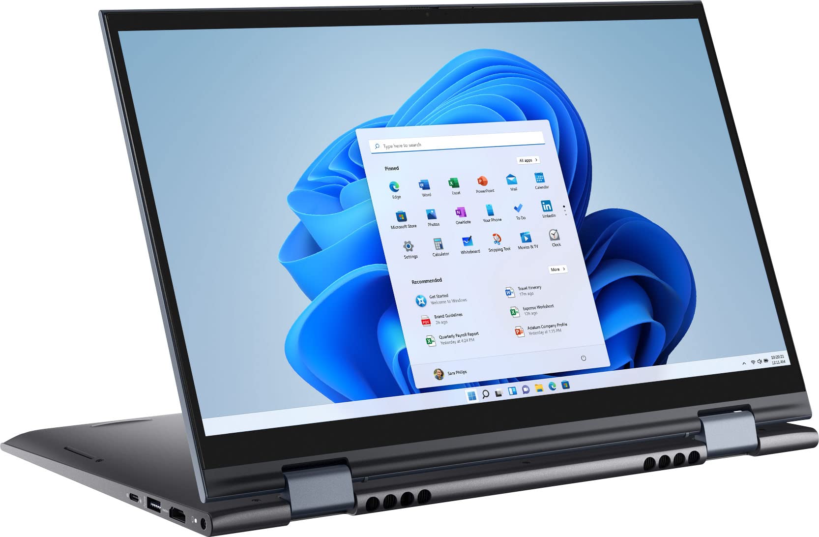 [Windows 11 Home] 2022 Newest Dell Inspiron 7415 2-in-1 Touchscreen Laptop, 14" Full HD, AMD Ryzen 5 5500U (6-core), 16GB RAM, 512GB PCIe SSD, HDMI, WiFi-6, Webcam, FP Reader, Backlit KB, Blue