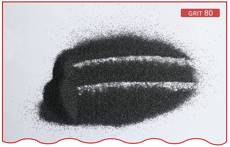 #80 Black Aluminum Oxide 10LBS/4.5kg Polishing Abrasive Derusting Blast Media Medium Abrasive for Use in Sandblast Cabinet or Blasting Guns
