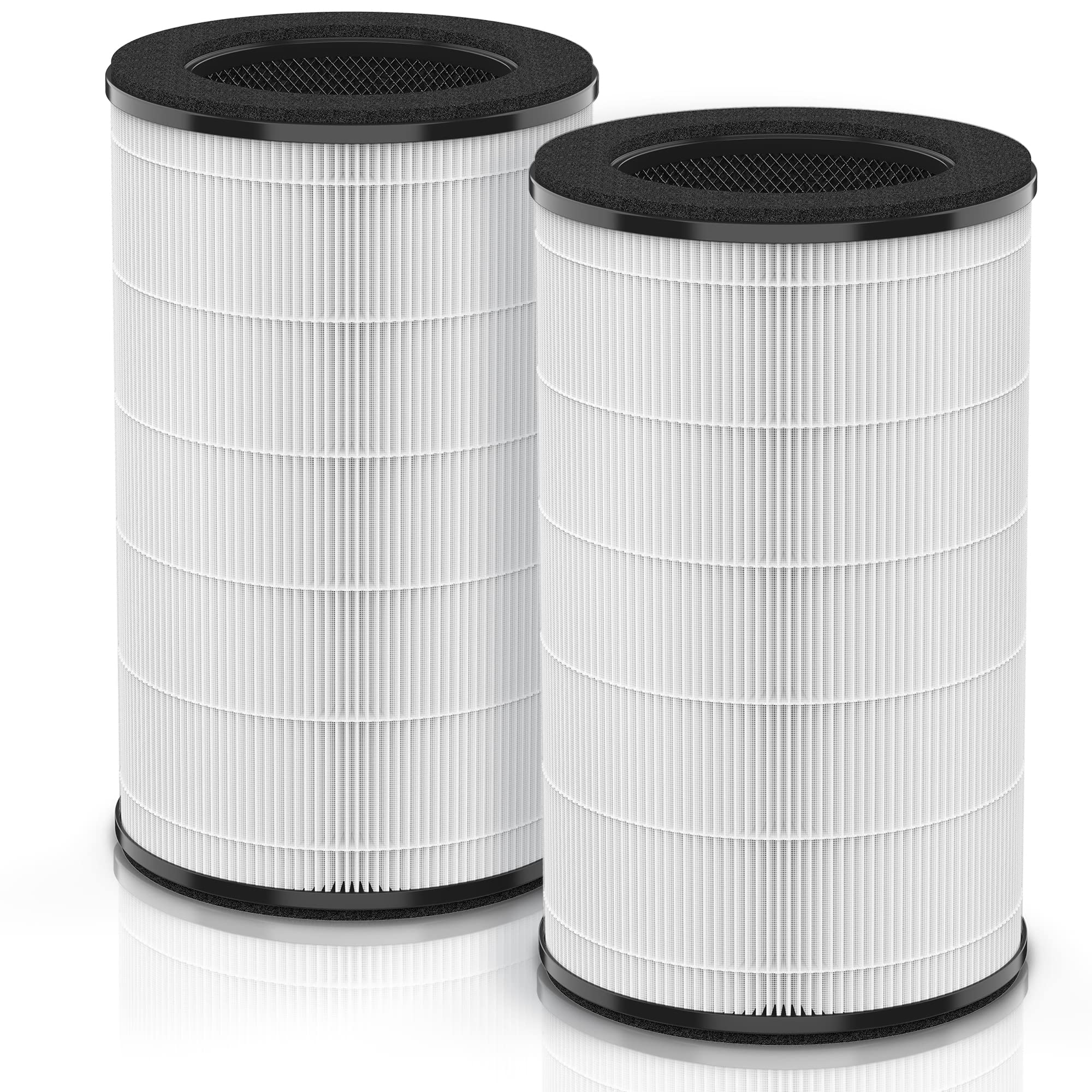 [UPGRADED] AP-PET35-WT AP-T30FL Replacement Filter Compatible with HoMedics Air Pu-rifier Filter, Replacement AP-T30 AP-T30WT AP-PET35 AP-PET35-WT, Part# AP-T30FL AP-PET35FL w/True HEPA, 2-Pack