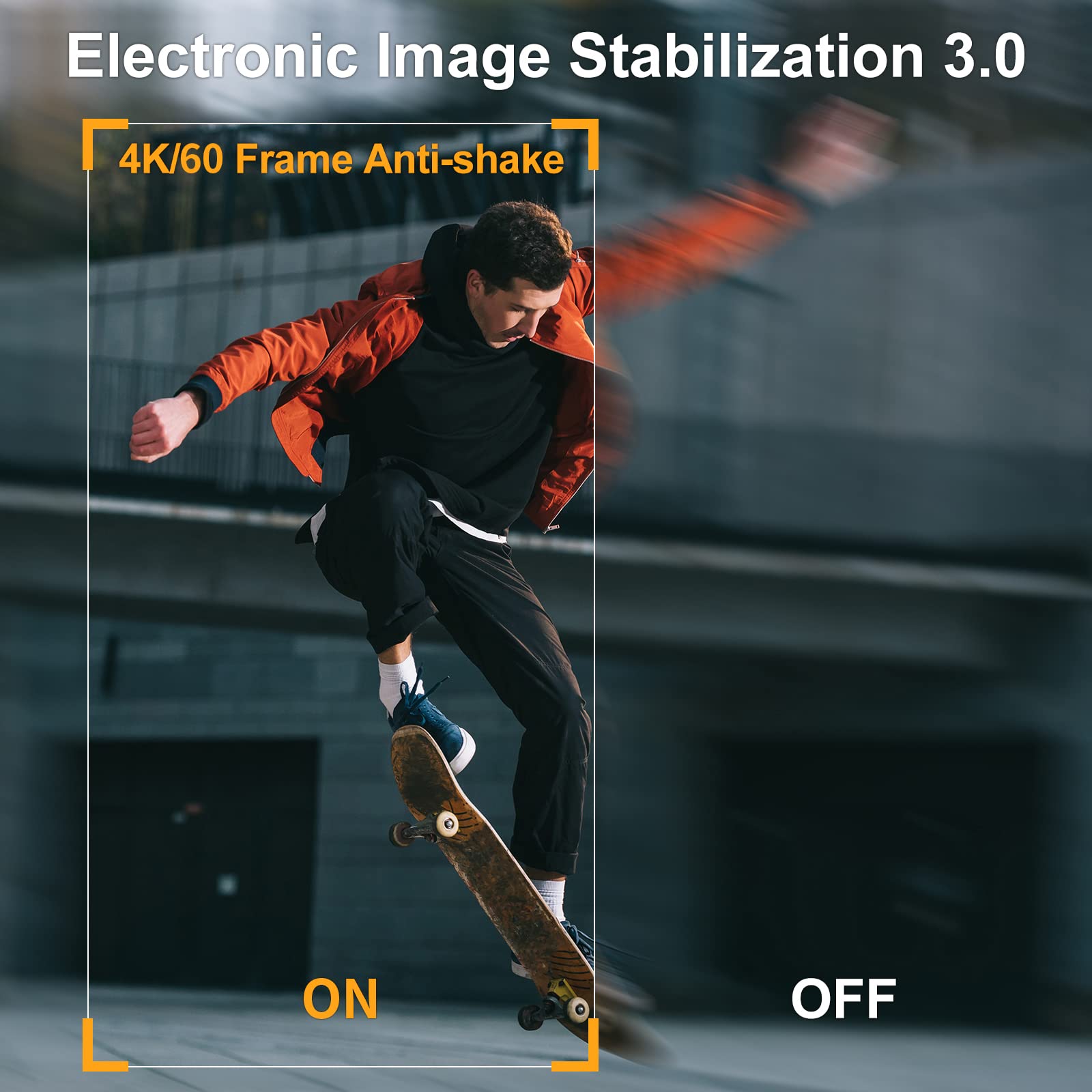【2022 Upgrade】 4K60FPS WiFi Action Camera, XTU MAX PRO 20MP Waterproof Camera with Dual Touch Screen Display, Ambarella H22, SuperSmooth3.0, 4K60 Frame Anti-Shake and SuperView