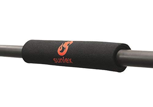 【Ver. 2】【SUNIEX】 HIGH DURABILITY Squat Pad - Fits ALL Olympic Bars - EASY CARRY – SUPER GRIP Design - Neck & Shoulder Protective Pad - Barbell Pad for Squats, Lunges, Weight lifting, Crossfit
