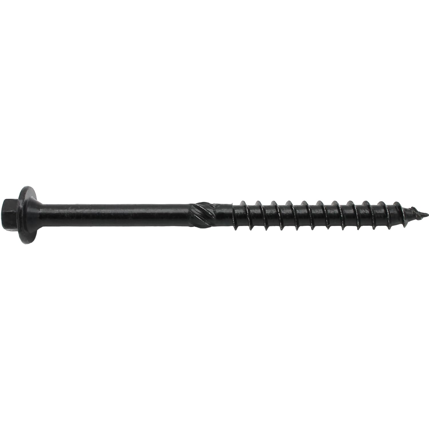 #17 X 4 Heavy Duty Structural Wood Screws - Exterior Coated Heavy Duty Wood Screws - Use for Fastening Ledger Boards, Large Timbers, Logs and More (50 Approx. Screw Count)