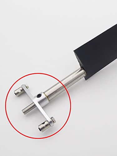【Remote Control Toy Parts】 1PC 4mm Servo Arm Metal CNC Horn Steering Rudder Arm Adapter for RC Boat -Environmentally Friendly Materials (Color : Single arm)