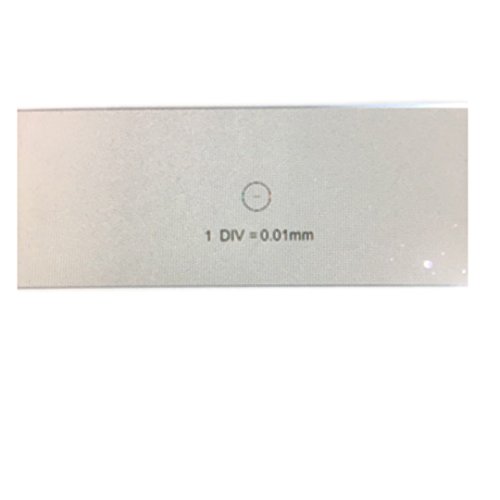 0.01mm Stage Micrometer Microscope Camera Calibration Slide White