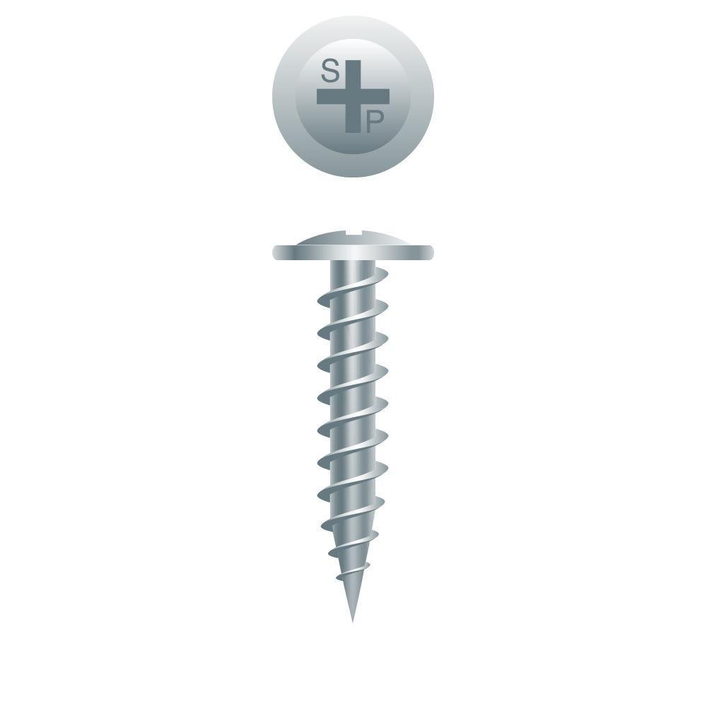 #8 x 2-1/2" Phillips Modified Truss Head ZINC Plated Screws 2,000ct | 95MZ